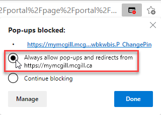 - Allowing pop-ups and other permissions for McGill websites you trust ...
