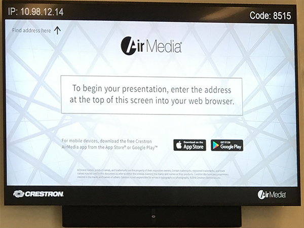- How to use screen sharing (Crestron AirMedia) in McGill classrooms and conference rooms - IT ...