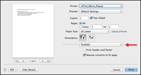 - Enable the uPrint (Xerox) print stapling function on a Mac - IT Portal