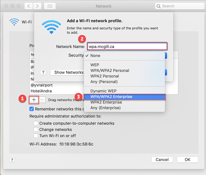 - Manually create a wireless profile for macOS - IT Portal